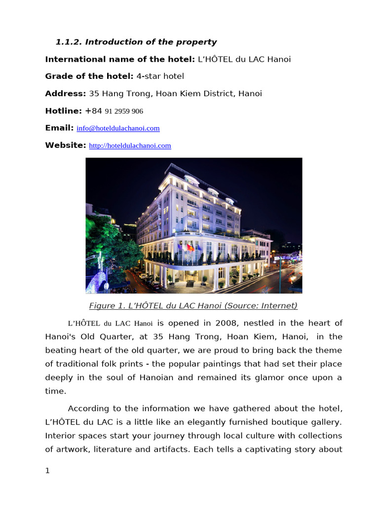 Task 1-Phan1.2-Hang Chuc | PDF | Hotel | Interior Design