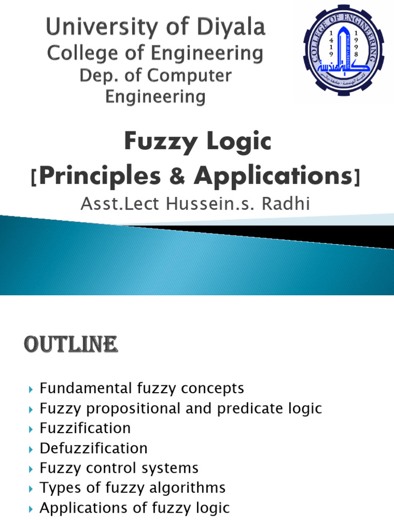Fuzzy Logic(Principles & Applications) | PDF | Fuzzy Logic | Logic