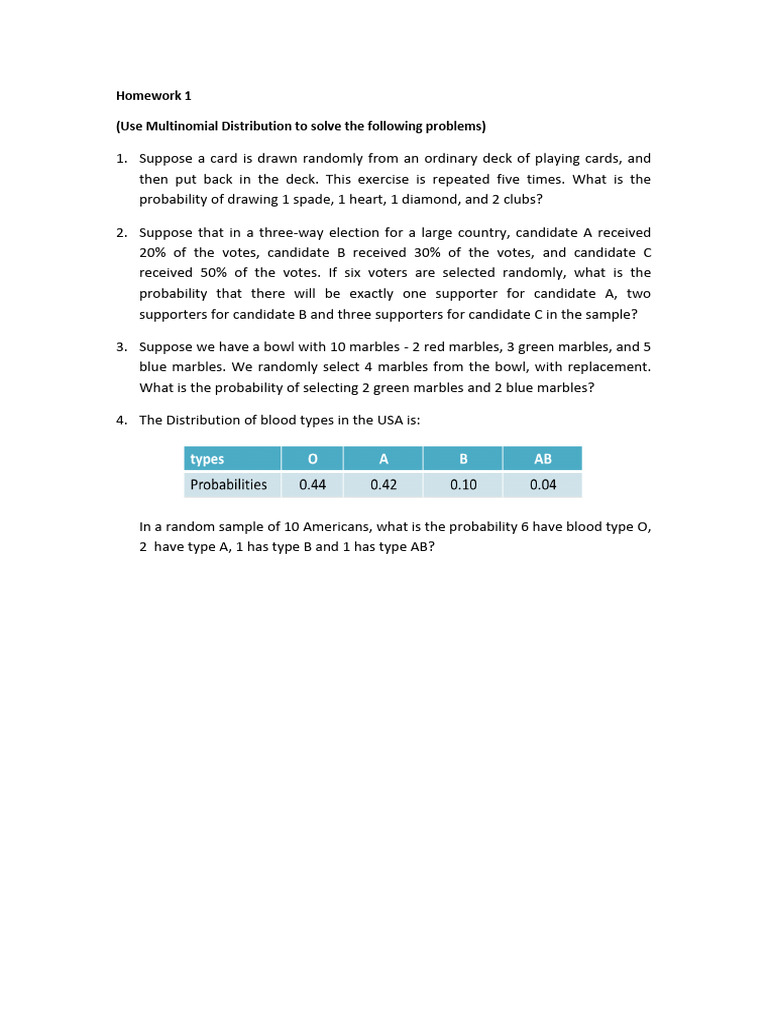 Homework 1 | PDF