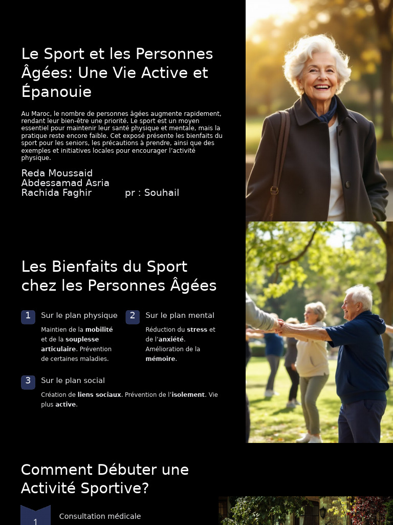 Le Sport Et Les Personnes Agees Une Vie Active Et Epanouie | PDF | Des ...