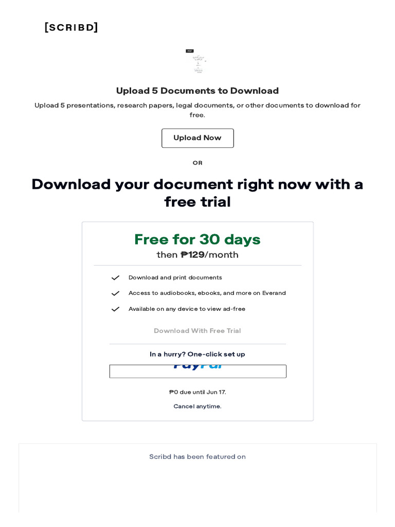 Choose A Plan - Scribd | PDF