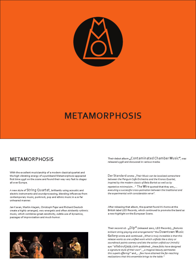 Metamorphosis - Metamorphosis - Metamorphosis - Presskit | PDF ...