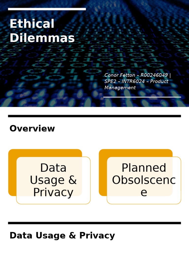 Ethical Dilemmas | PDF