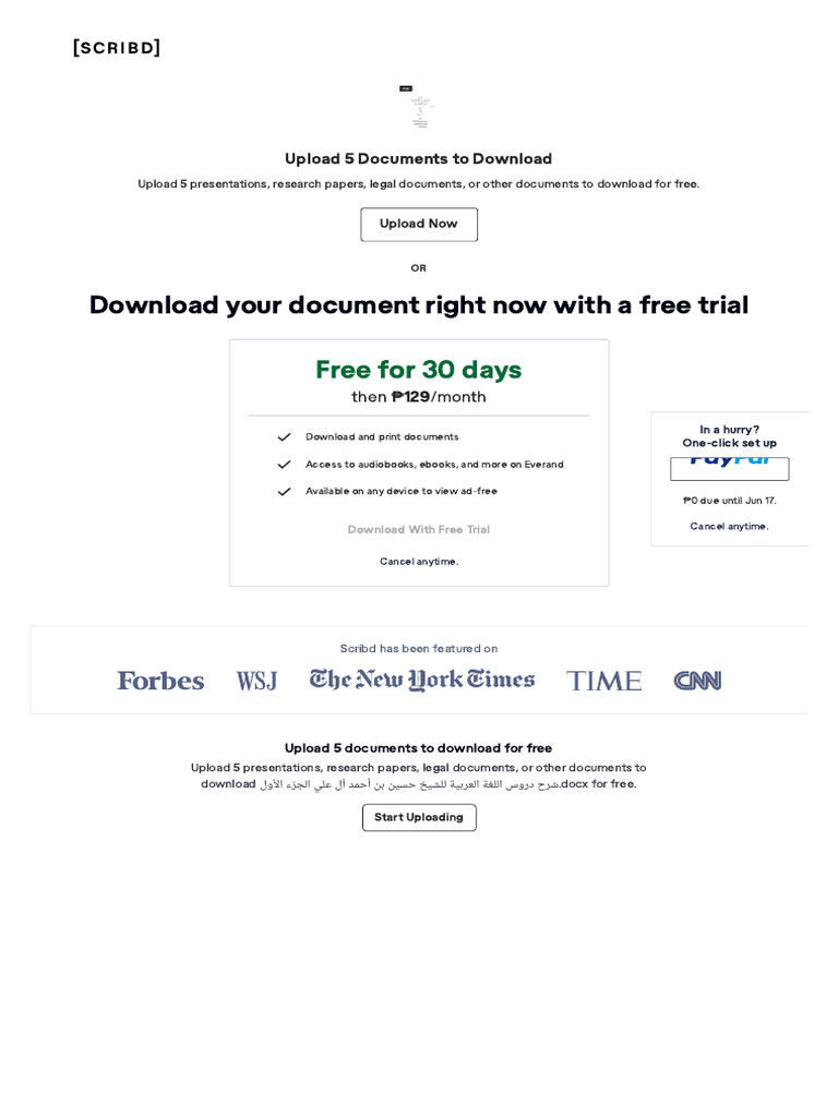 Choose A Plan - Scribd | PDF