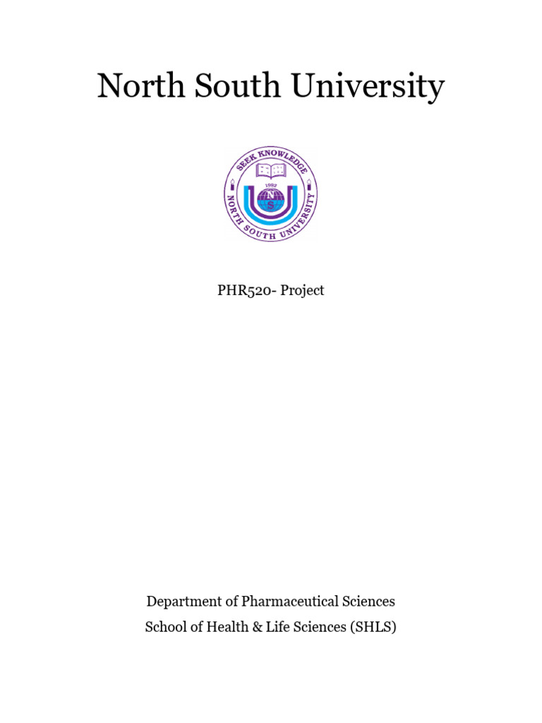 North South University Pharmacy Project | PDF