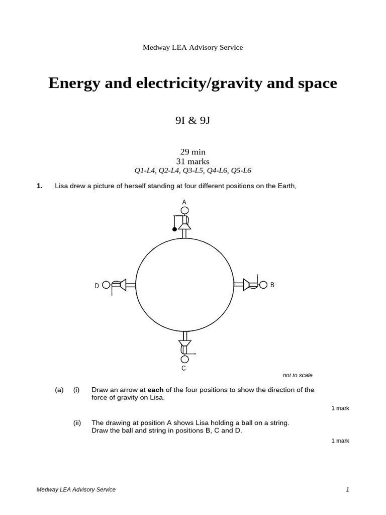 year_9_-_energy_and_electricity_ | PDF | Solar System | Physical Sciences