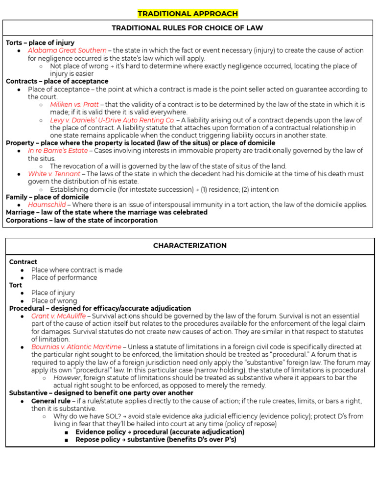 Conflicts Attack Outline (Sterk F2021) | PDF | Federal Preemption | Law ...