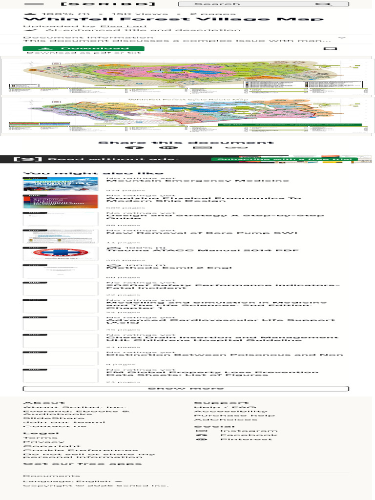 Whinfell Forest Village Map PDF | PDF | Scribd