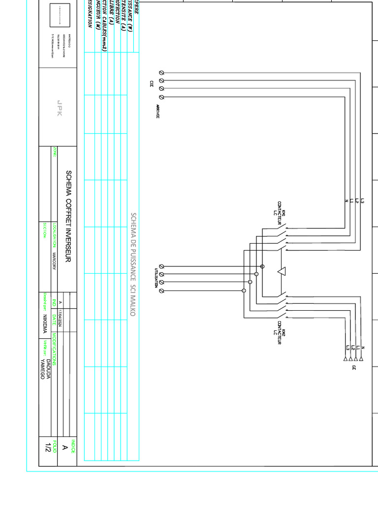 Schema Coffret - Inverseur | PDF