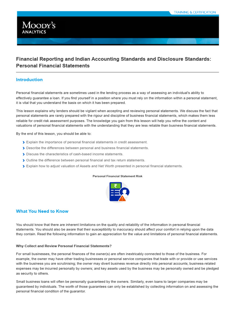 Financial Reporting and Indian Accounting Standards and Disclosure ...