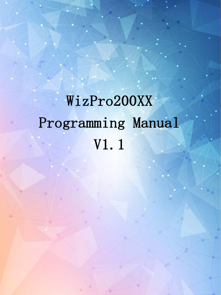 WizPro200XX Programming Data Manual-V1.1 | PDF | Flash Memory | Microcontroller