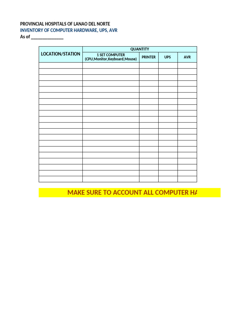 COMPUTER-INVENTORY-TEMPLATE | PDF