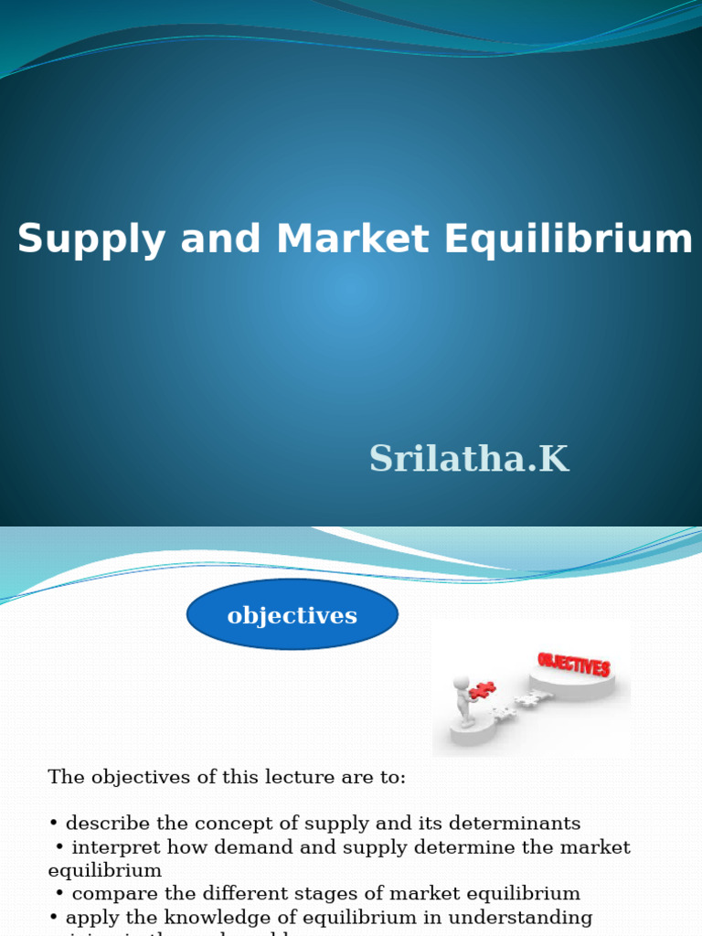 Supply and Market Equilibrium-unit 4 | PDF | Supply (Economics) | Demand