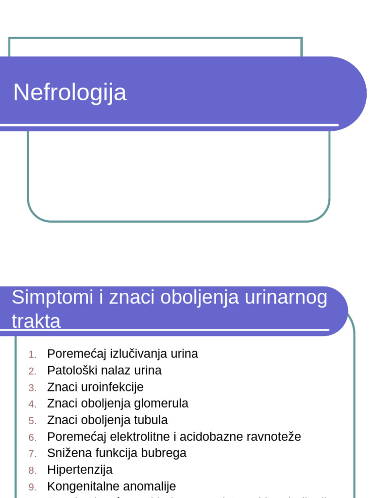 Nefrologija Pp. | PDF