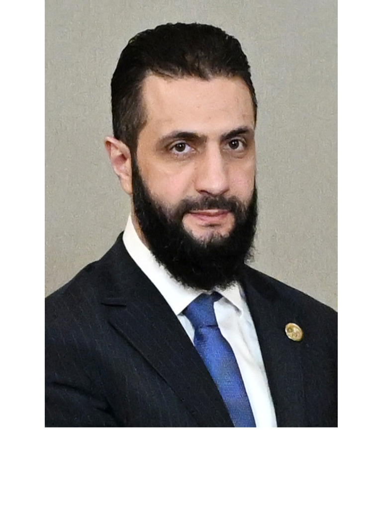 Ahmed - Al-Sharaa - in - April - 2025.jpg 588 × 800 Pixels | PDF