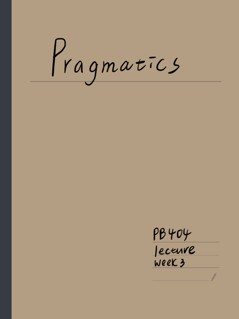 Pragmatic Theory and Social Relations | PDF | Interpretation ...