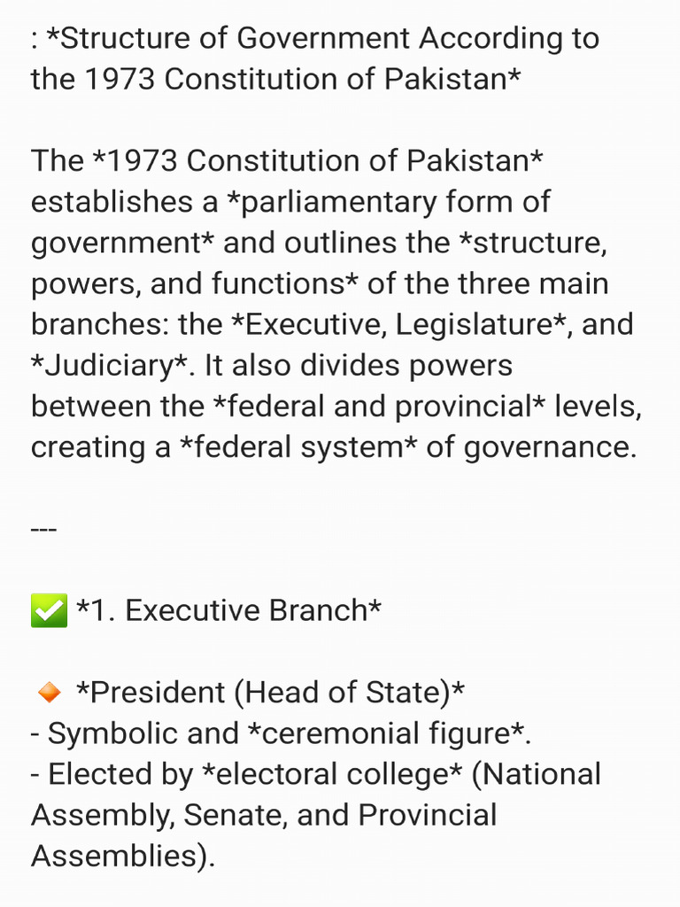 Structure of Government | PDF