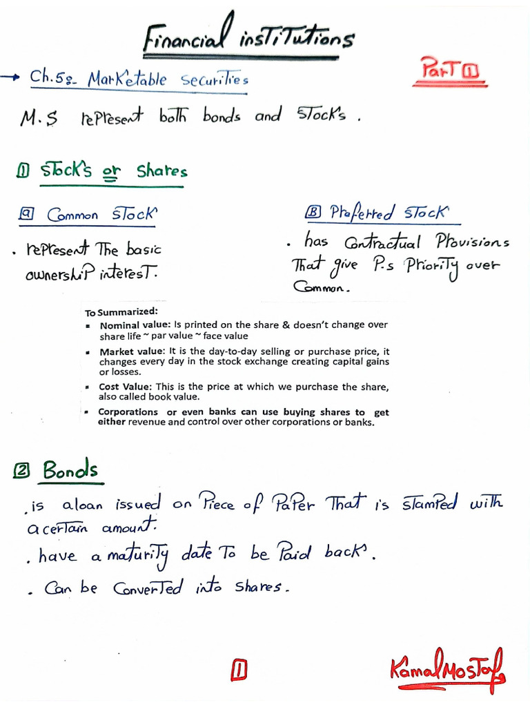 Institutions CH 5 Part 1 | PDF