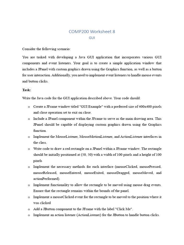 COMP200 SI Worksheet 8 | PDF