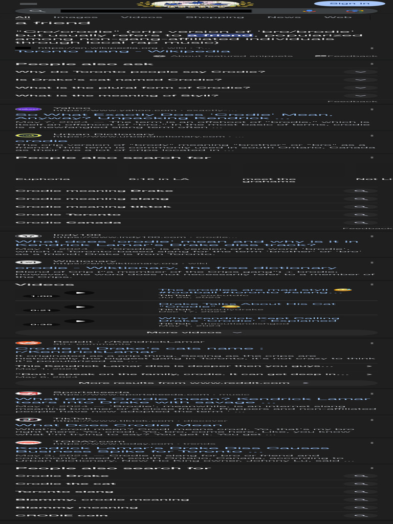 Crodie Meaning - Google Search | PDF | Drake (Musician) | Hip Hop