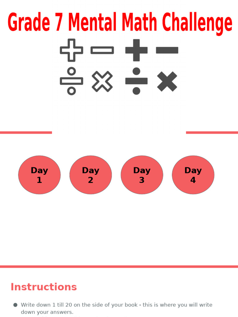 Grade 7 Mental Maths Starters | PDF | Triangle | Geometric Shapes