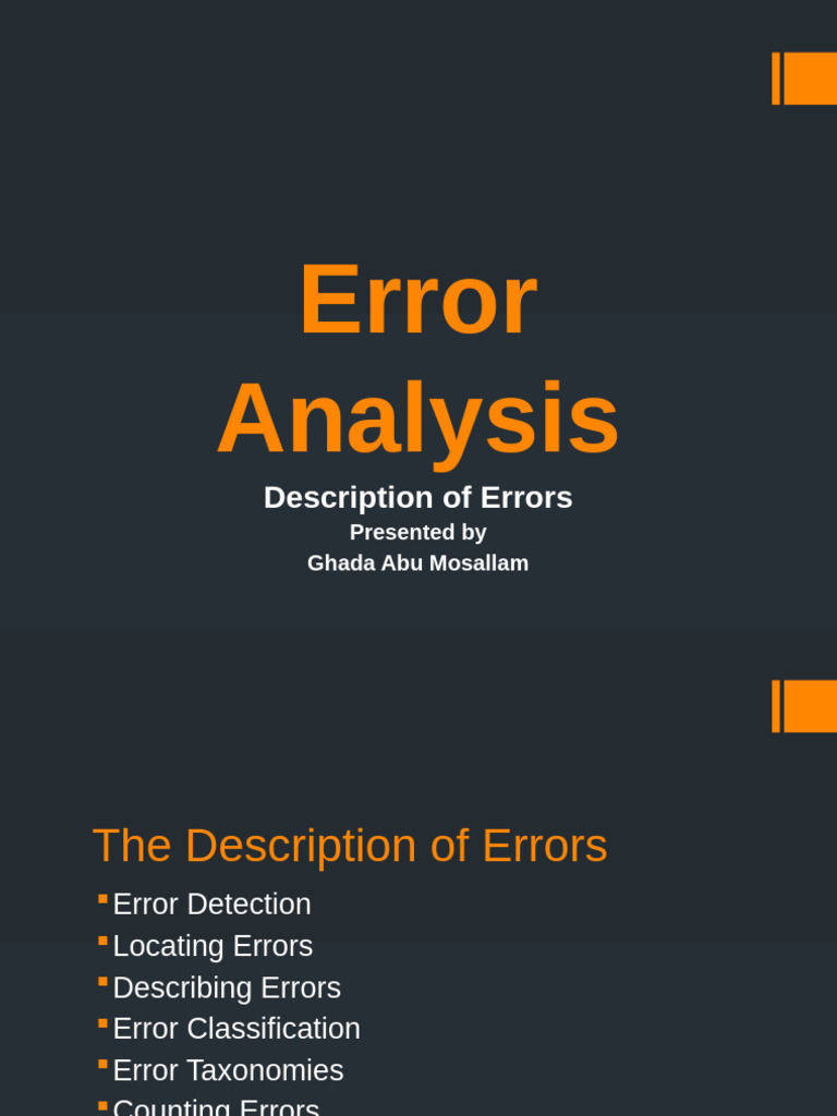 Error Analysis - Section | PDF | Second Language | Linguistics