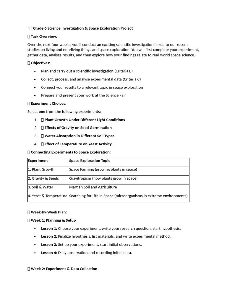 ?_Grade_6_Science_Investigation | PDF | Experiment | Science