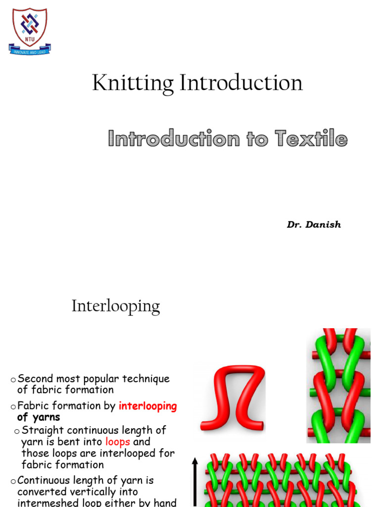 Knitting Introduction New | PDF | Knitting | Basic Knitted Fabrics
