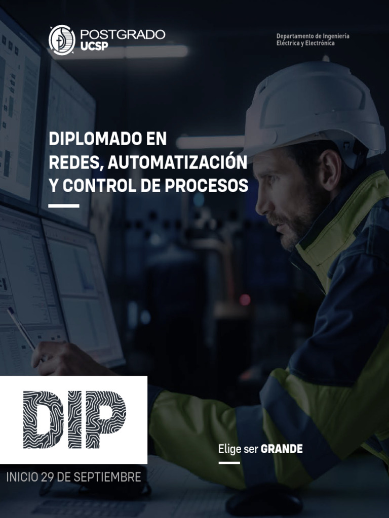 Brochure DIP REDES, AUTOMATIZACIÓN | PDF | Mecatrónica | Ingeniería Electrónica