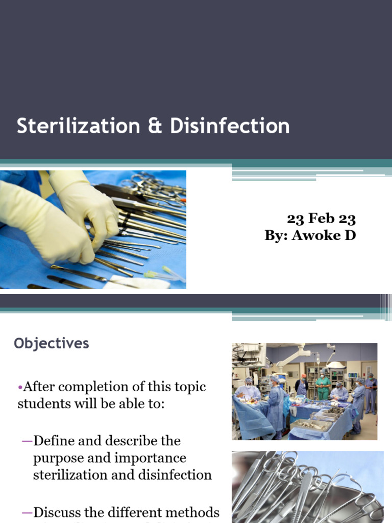 Sterilization and Disinfection | PDF | Sterilization (Microbiology) | Disinfectant