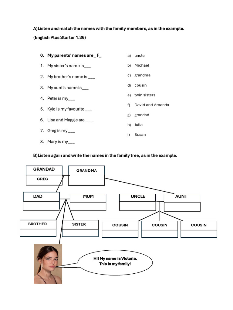 3º Grade - Family-Listening | PDF