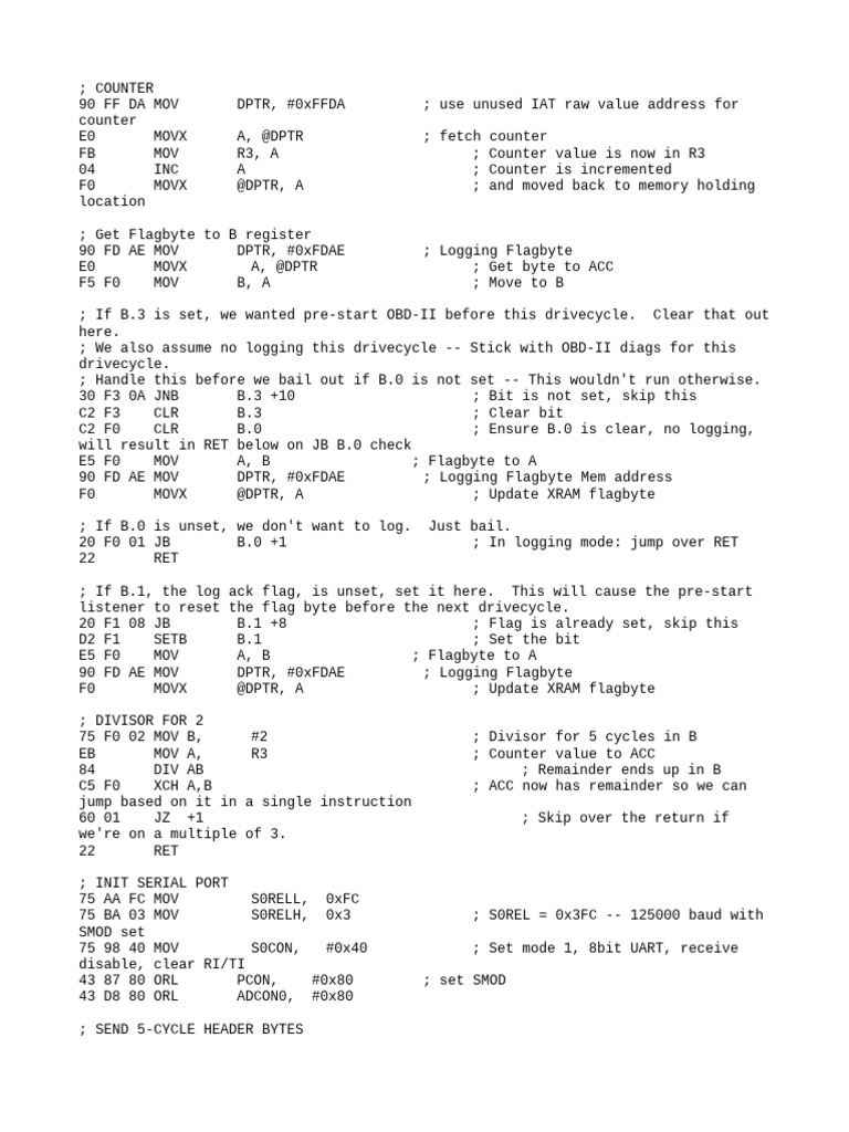 M44drivecyclelog Rev1.asm | PDF | Computer Architecture | Computing
