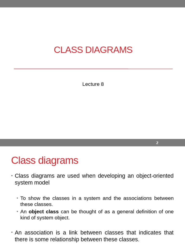 SAD-Lecture 8-Class Diagram | PDF | Class (Computer Programming) | Inheritance (Object Oriented ...