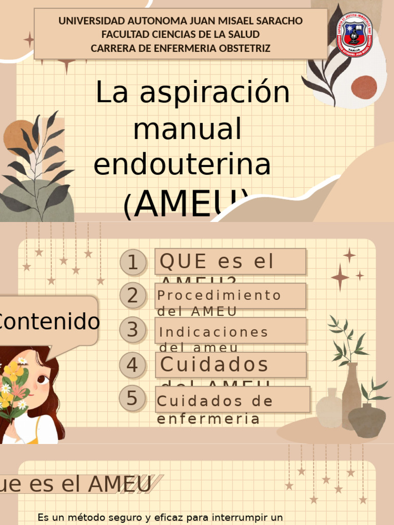 Cuidados Post AMEU y Procedimiento | PDF | Aborto | El embarazo
