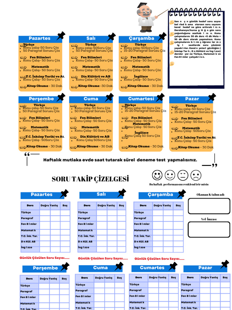 Lgs Ders Calisma Programi PDF | PDF