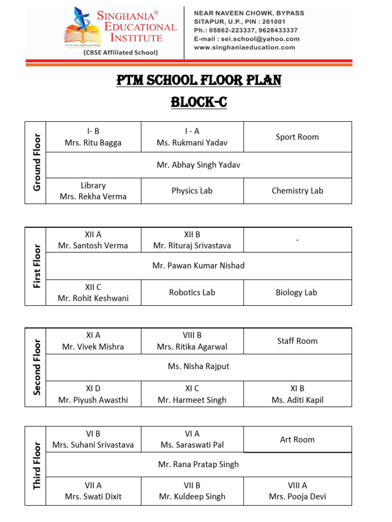School Floor Plan Block-C-2 | PDF