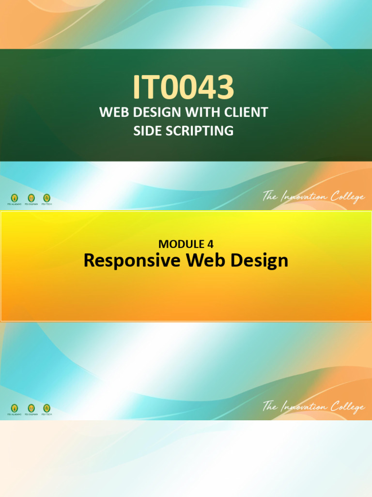 (M4-MAIN) Responsive Web Design - 2 | PDF | Html Element | World Wide Web