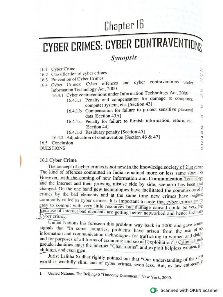 Cyber Crime, Classification, Etc | PDF