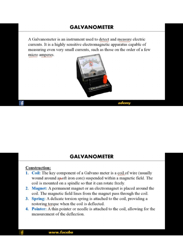 Galvanometer | PDF
