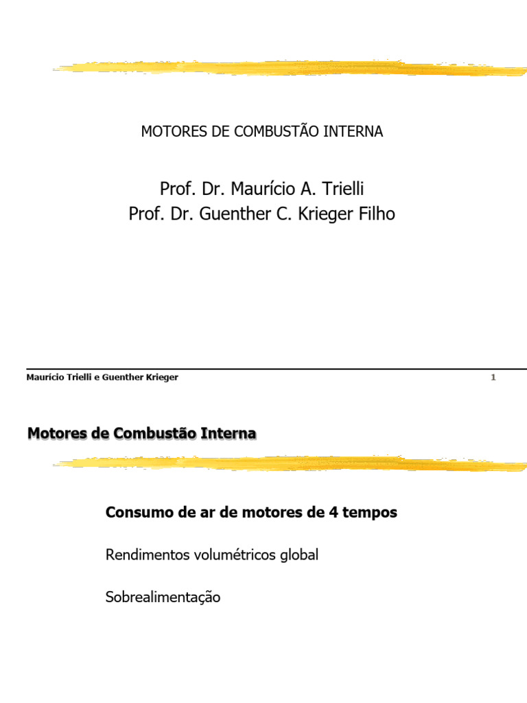 Aula 10 - Troca de Gases de Motores 4T | PDF | Motores | Turbocompressor