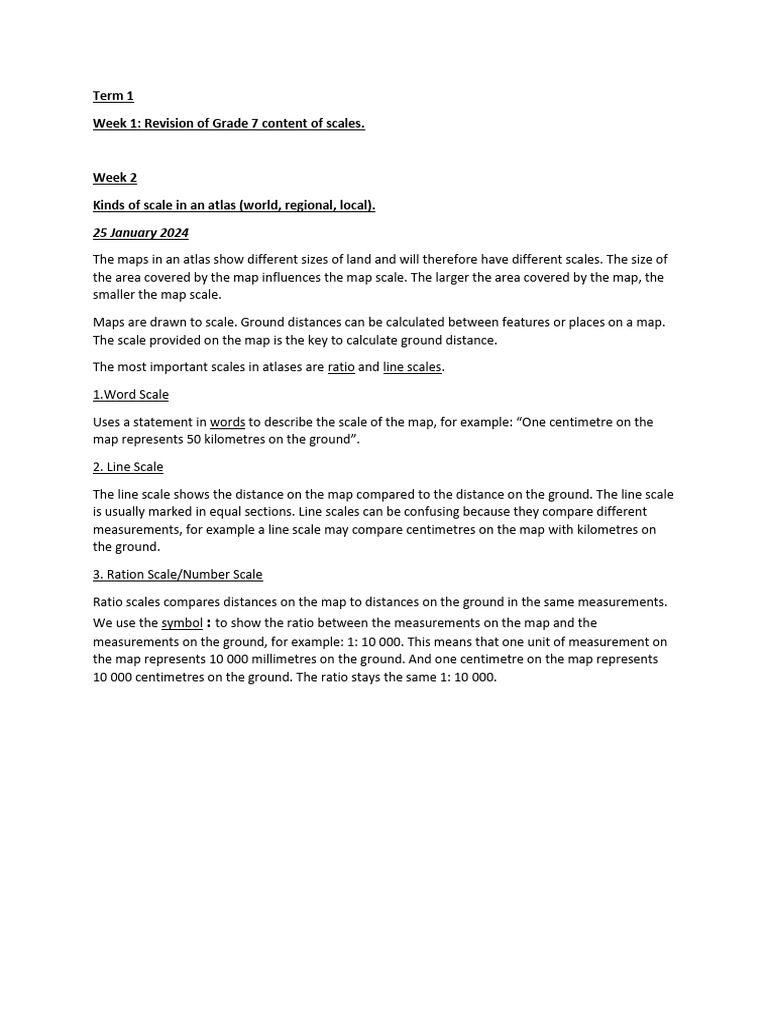 Grade 8 Geography Notes Term 1 | PDF | Longitude | Latitude