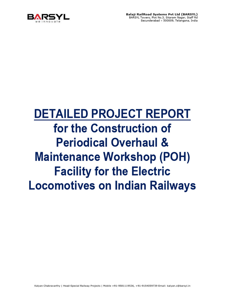 Electric Locomotive DPR-BARSYL | PDF | Rail Transport | Locomotives