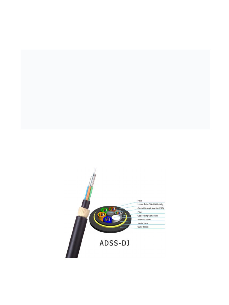 ADSS Fiber Optic Cable Specifications | PDF | Optical Fiber | Materials
