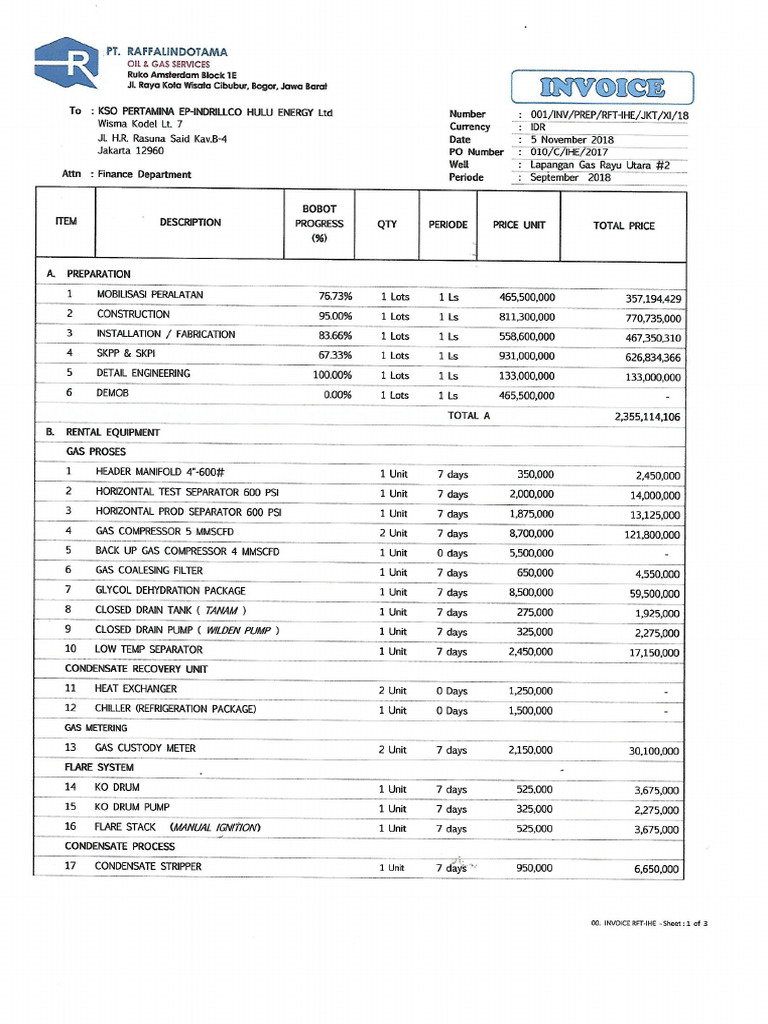 Invoice September | PDF