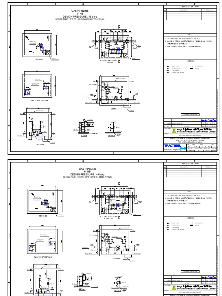 (APR) Valve Chamber Drawing | PDF | Natural Gas Processing | Mechanical ...