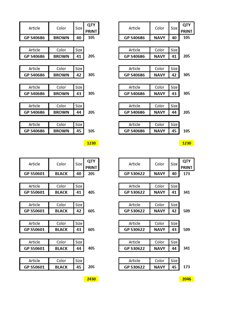 SHOE BOX LABEL S506103 TJX (16272 Pair) | PDF