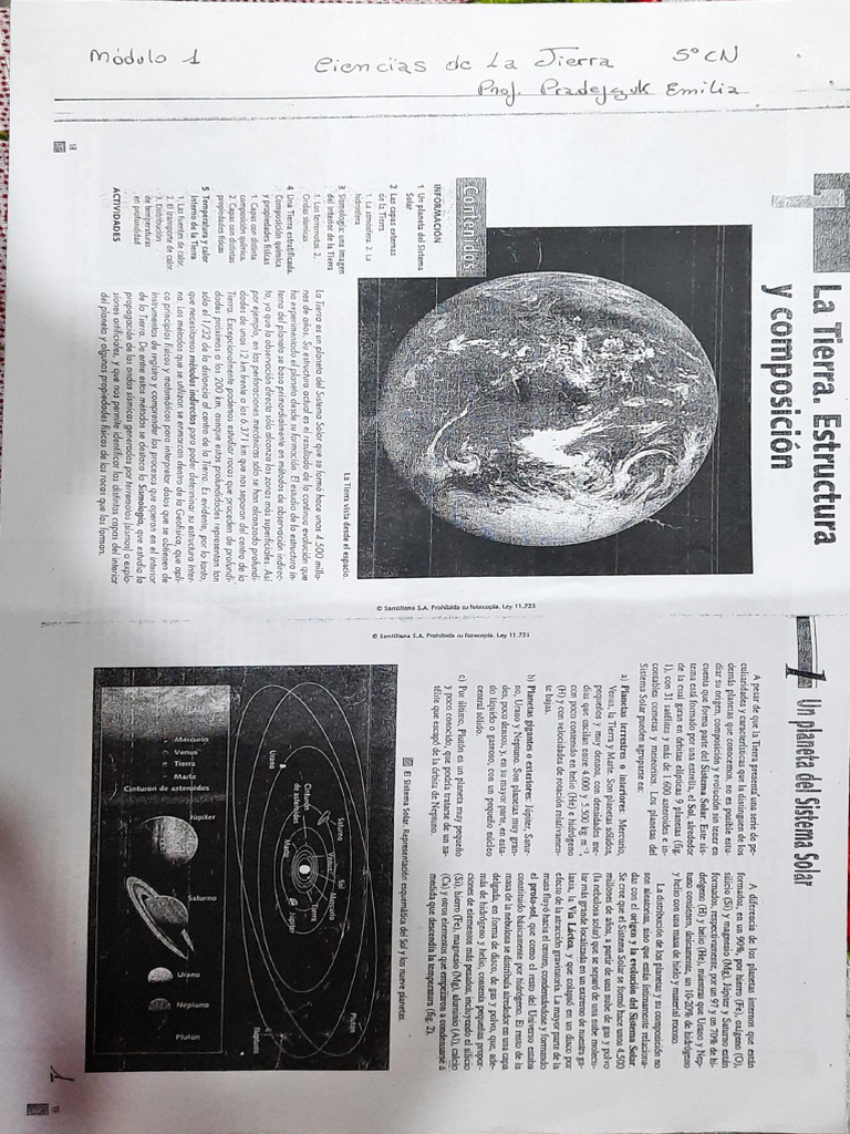 MODULO 1 Ciencias de La Tierra | PDF
