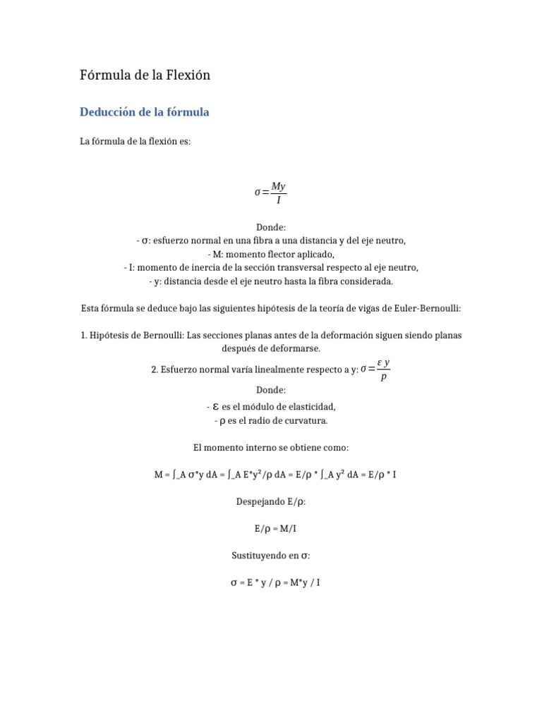 Tarea Formula Flexión-Valeria López | PDF
