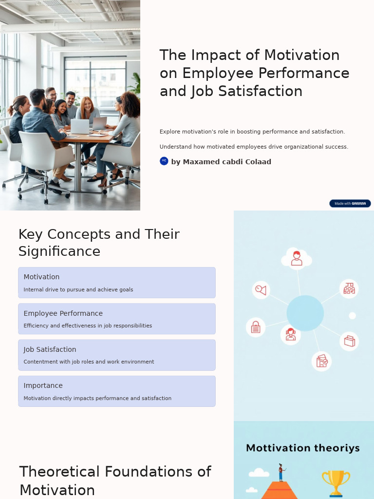Boosting Employee Performance Through Motivation | PDF | Motivational ...