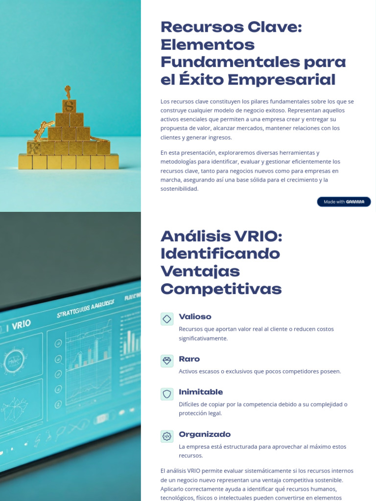 Recursos Clave Elementos Fundamentales para El Exito Empresarial | PDF | Presupuesto | Contabilidad